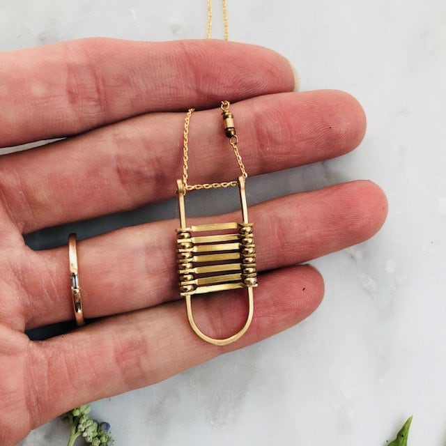 Gold Ladder Necklace - Etsy