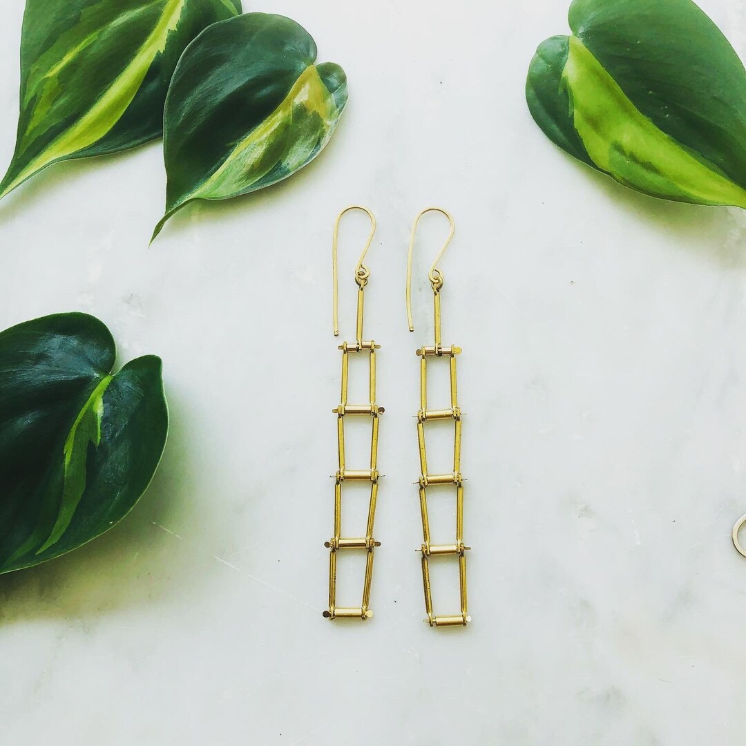 Segmented Ladder Earrings - Etsy