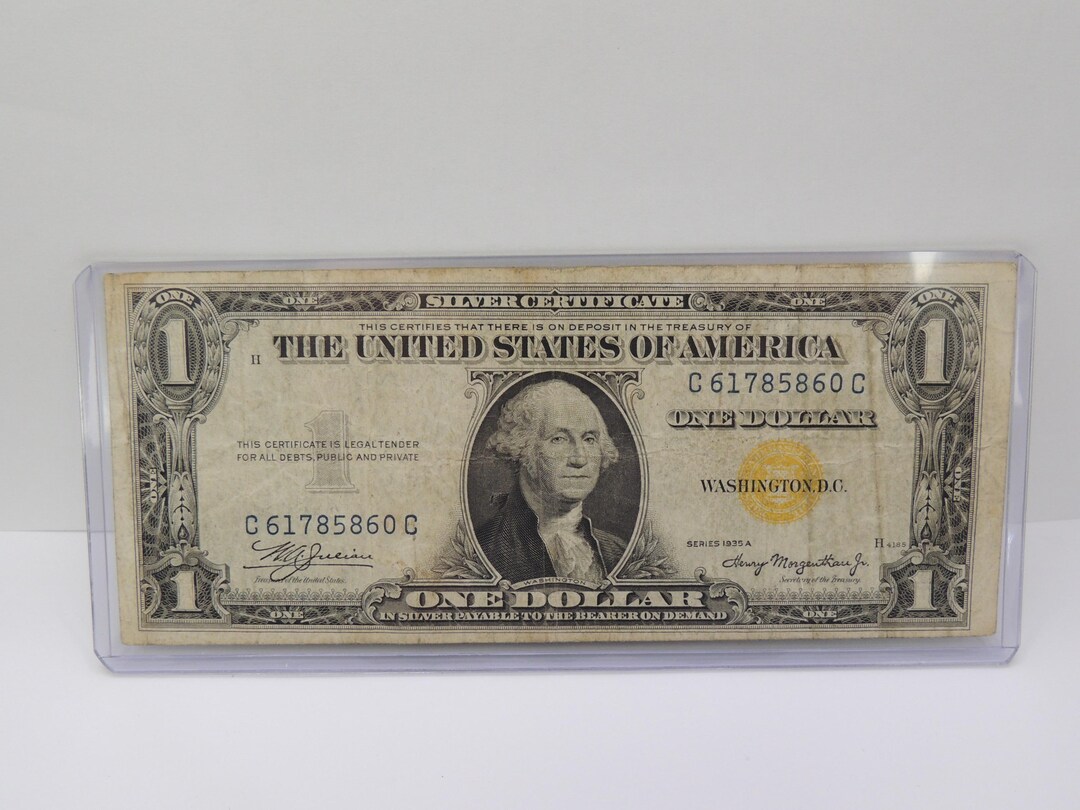 1935A Yellow Seal "north Africa" WWII Note Silver Certificate (41807 ...