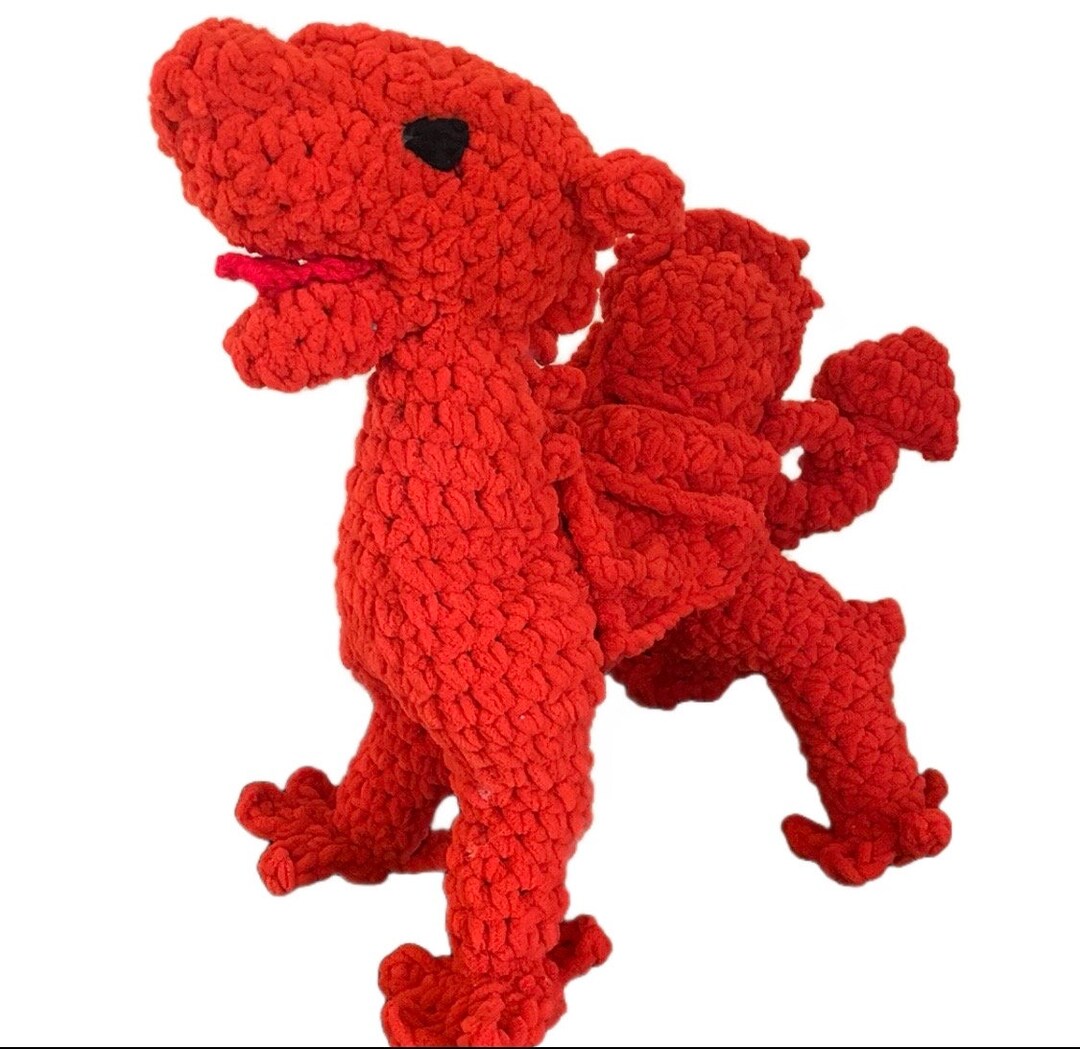 Crochet Dragon Teddy, Soft Toy, Plushie Welsh Heirloom Lovey Toy, Wales ...