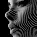 Modern Minimalist Line Art Portrait - Black and White Silhouette - High ...