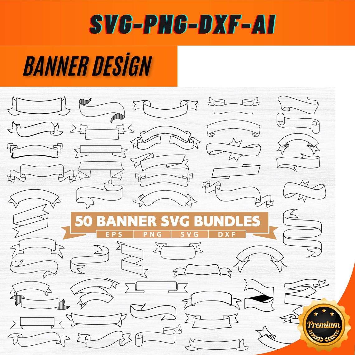 Banner Svg, Banner Svg Bundle, Banner Clipart, Banner Png, Banner ...