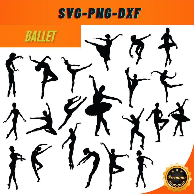 Ballet SVG Bundle, Ballerina Svg, Ballet Dancer Svg, Ballerina Designs ...