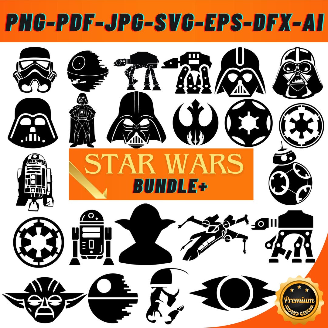 Star Wars Svg, 100+ Starwars Svg Bundle, Star Wars Png, Mandalorian Svg ...
