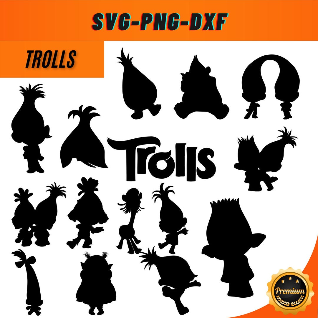 Trolls Svg Bundle, Trolls Png, Svg for Cricut, Svg Birthday, Trolls ...