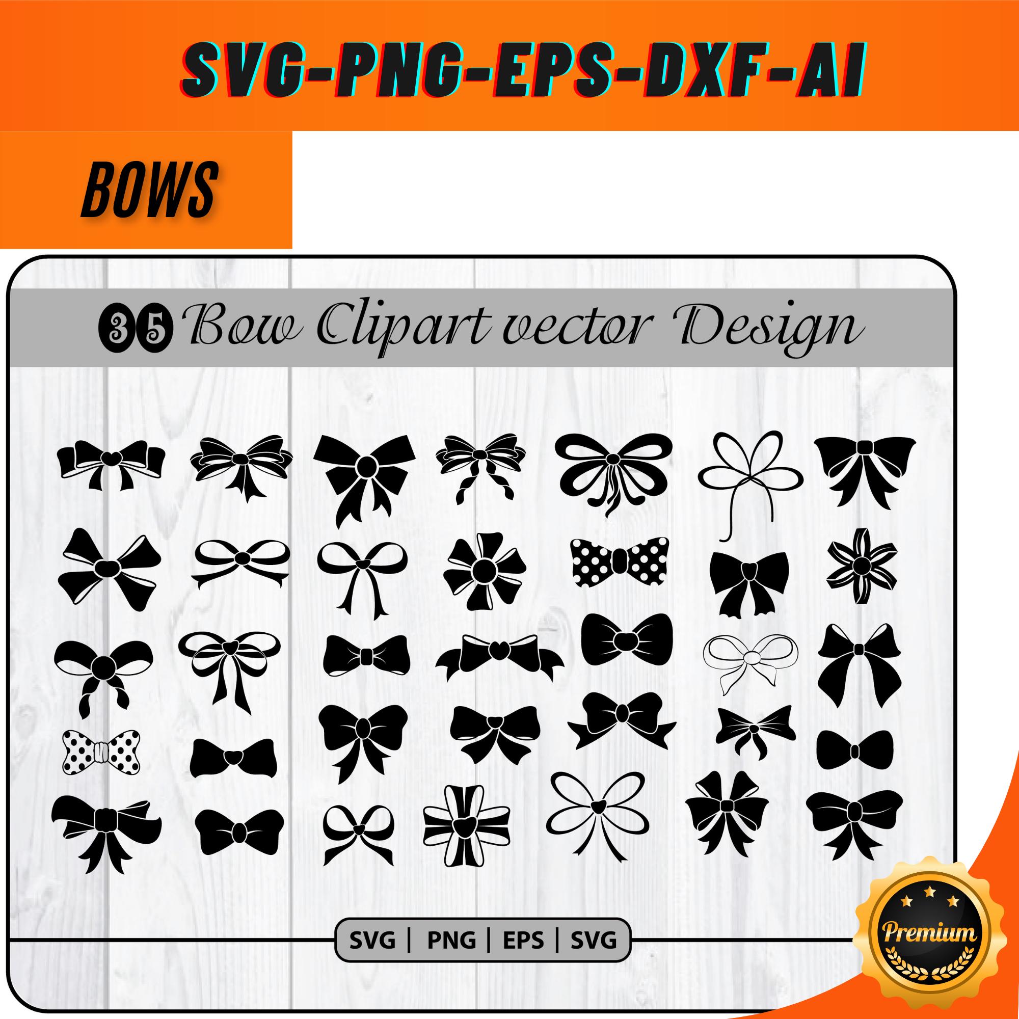Ribbon Bow SVG Bundle, Ribbon SVG, Bow Svg Png, Hair Bow Svg, Bow Tie ...