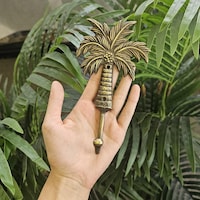 Gold Palm Tree Hook - Etsy