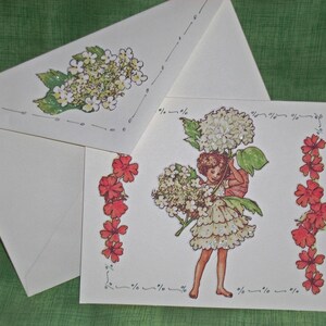 NOTE Cards/sweet Fairies/ Blank Note Cards/ Set of 3 Note Cards/fabric ...