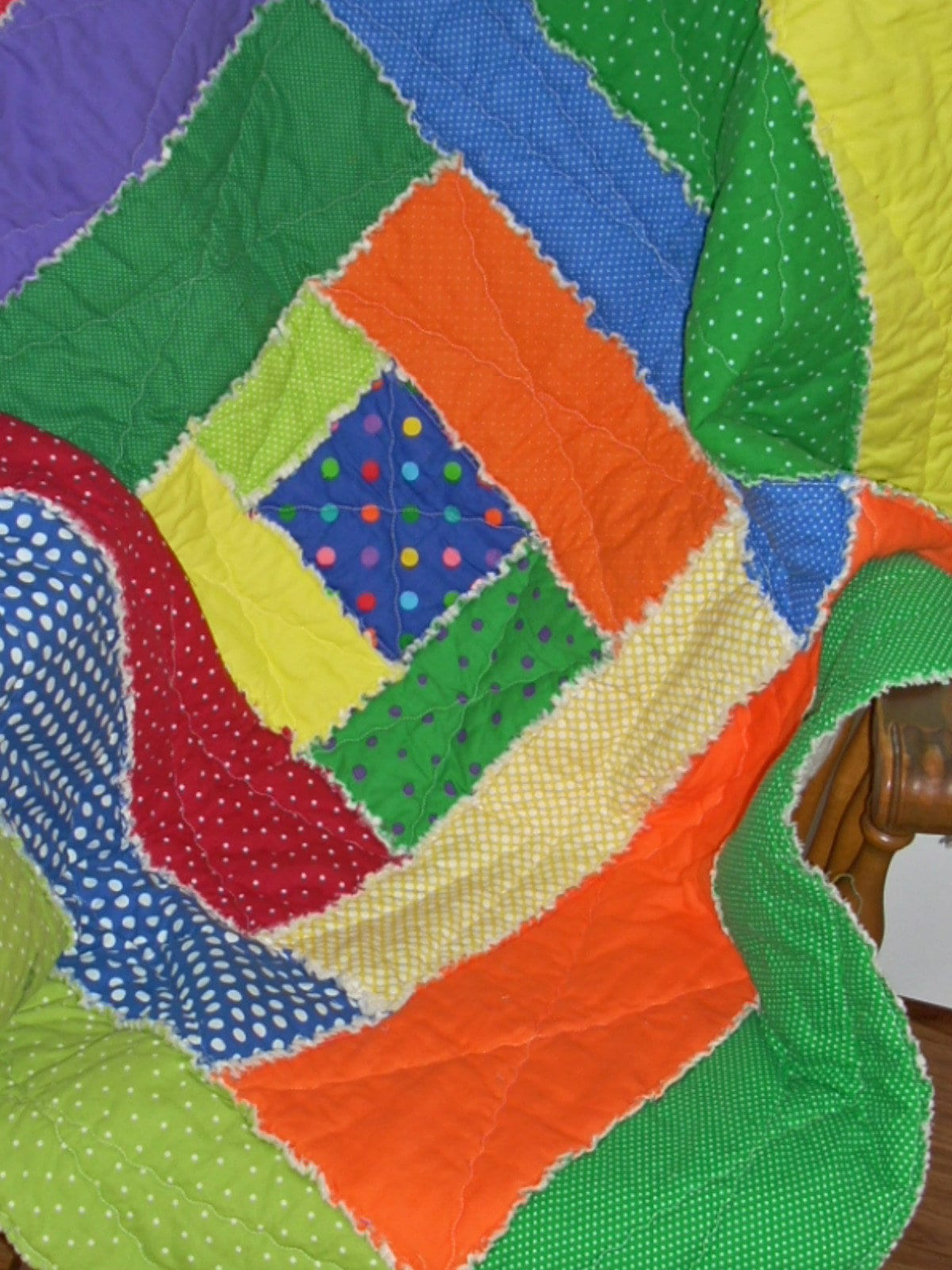 CHILD'S Quilt/pallet Quilt//rag Patchwork/handmade Quilt/primary Colors ...