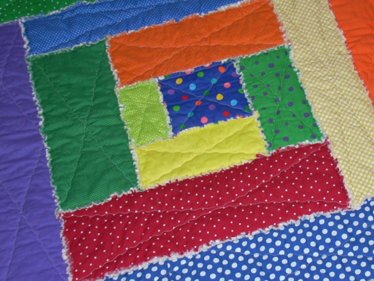 CHILD'S Quilt/pallet Quilt//rag Patchwork/handmade Quilt/primary Colors ...