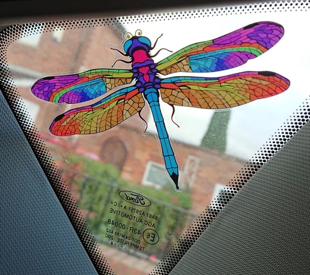 Dragonfly Double-sided Cling Window Stickers, A Dragonfly for Window ...