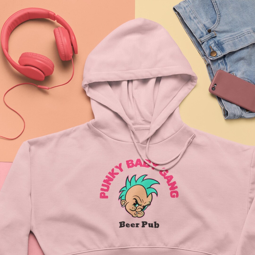 Trending Skater Punky Baby Gang Crop Hoodi Street Style Top Street ...