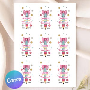 Printable First Day of School Gift Tag, Teacher Gift Tags, Teacher ...