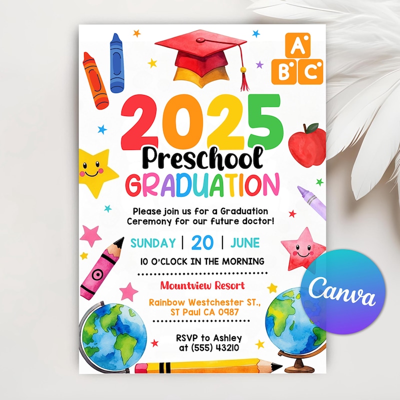 Invitations for Preschools - Etsy