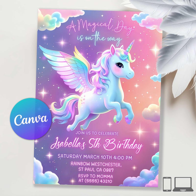 Rainbow Sparkle Unicorn - Etsy