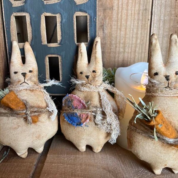 Primitive Rabbits - Etsy