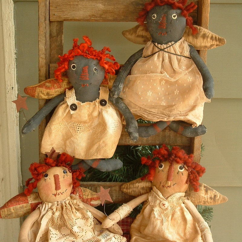Primitive Angel Doll Patterns - Etsy