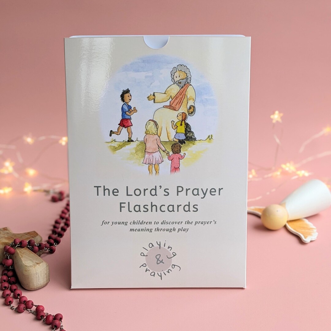 Our Father Lord's Prayer Flashcards Learning Game - Etsy