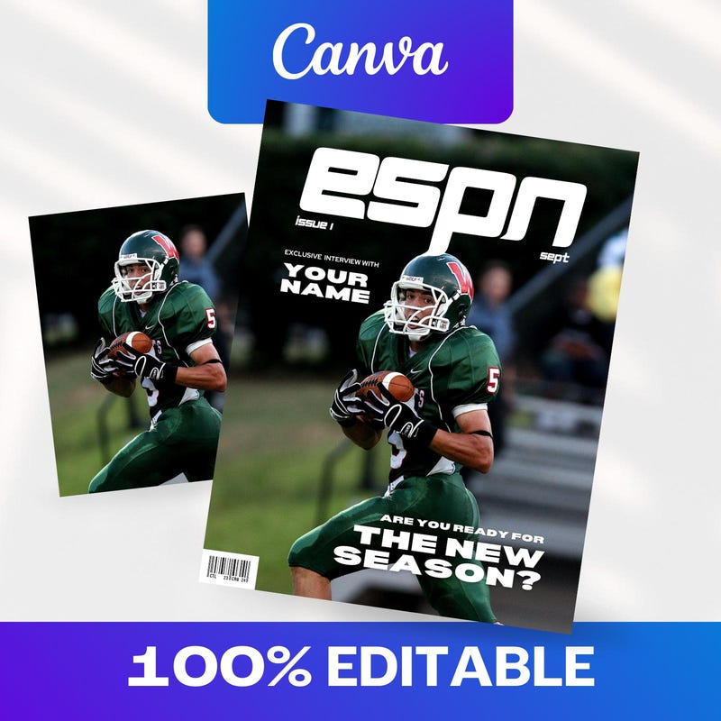 Magazine Football Cover - Etsy UK