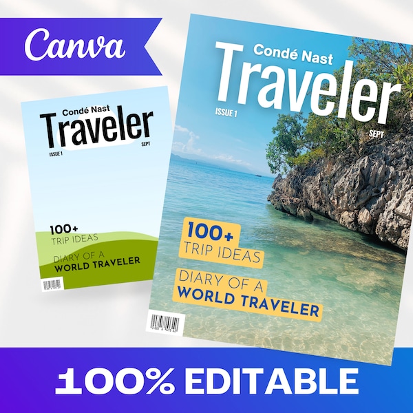 Gossip Magazine Cover Canva Template Custom Magazine Cover Canva ...