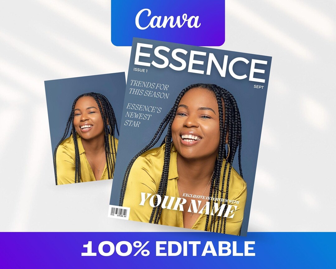 Customizable Lifestyle Magazine Cover Canva Template (digital Download ...