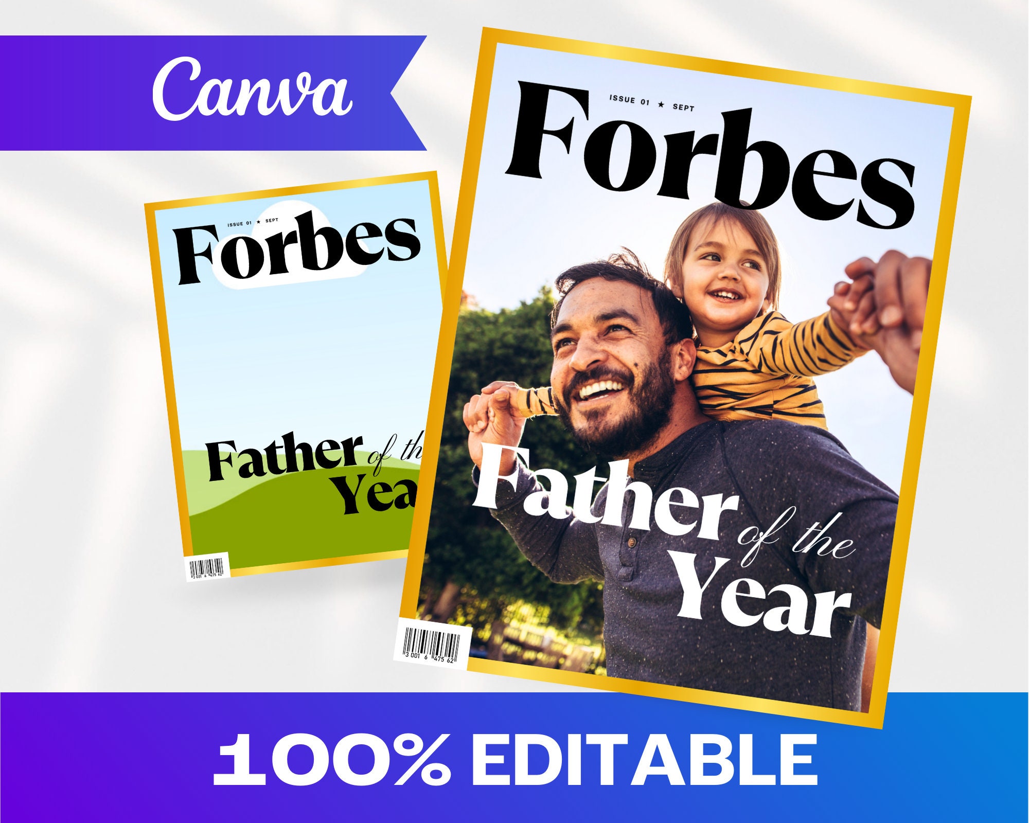 Business Magazine Cover Canva Template Custom Magazine Cover Canva ...