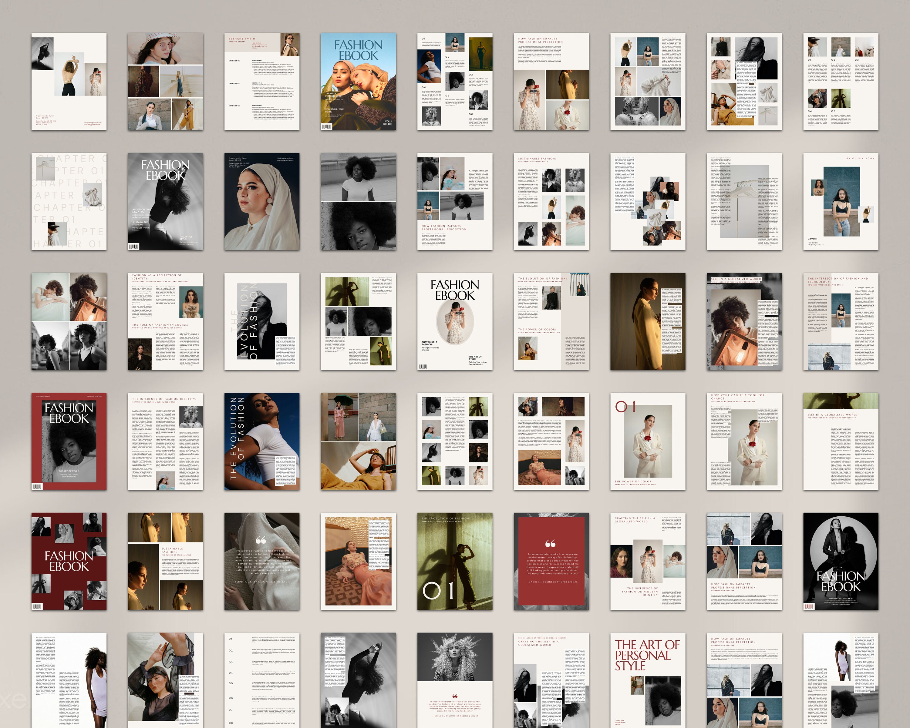 Fashion Magazine Template | Canva Template | Ebook Template | Canva ...