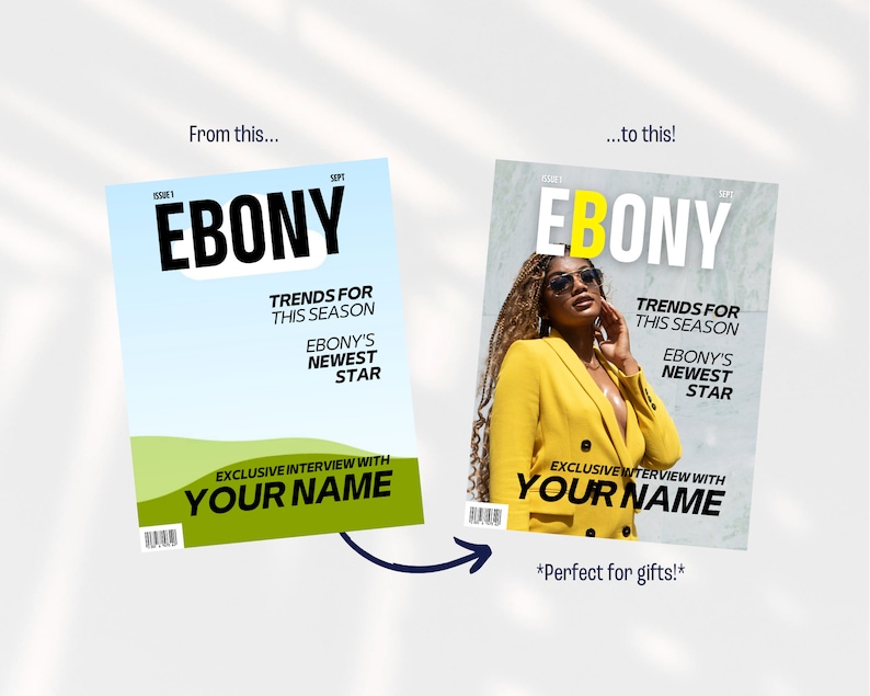 Custom Fashion Magazine Cover Template | DIY Canva Design (digital ...