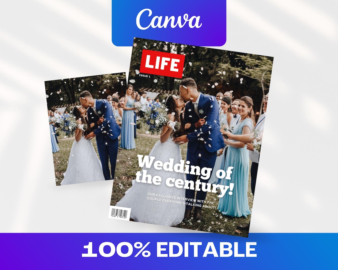 Life Magazine Cover Canva Template | Custom Photo Gift (digital) - Etsy