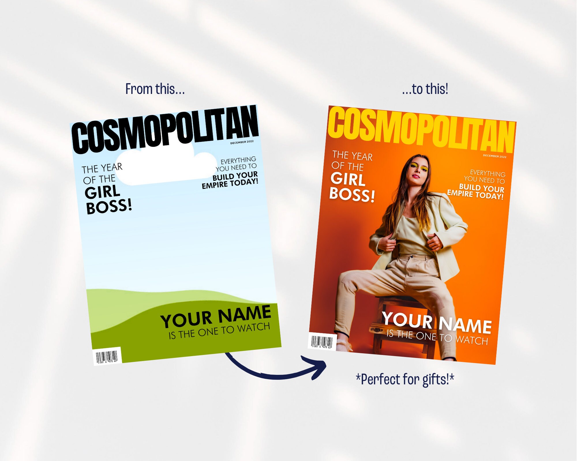 Fashion Magazine Cover Canva Template | Custom Magazine Cover | Canva ...