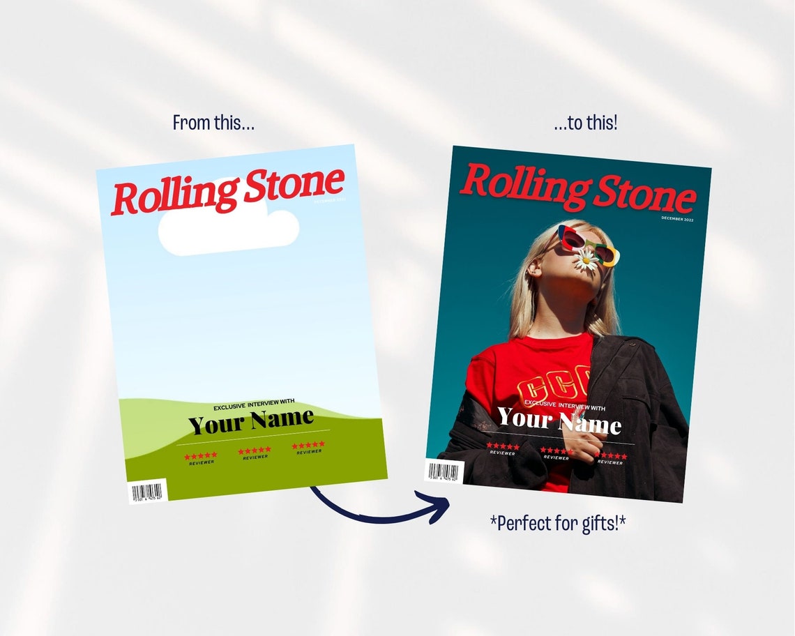 Music Magazine Cover Canva Template | Custom Magazine Cover | Canva ...