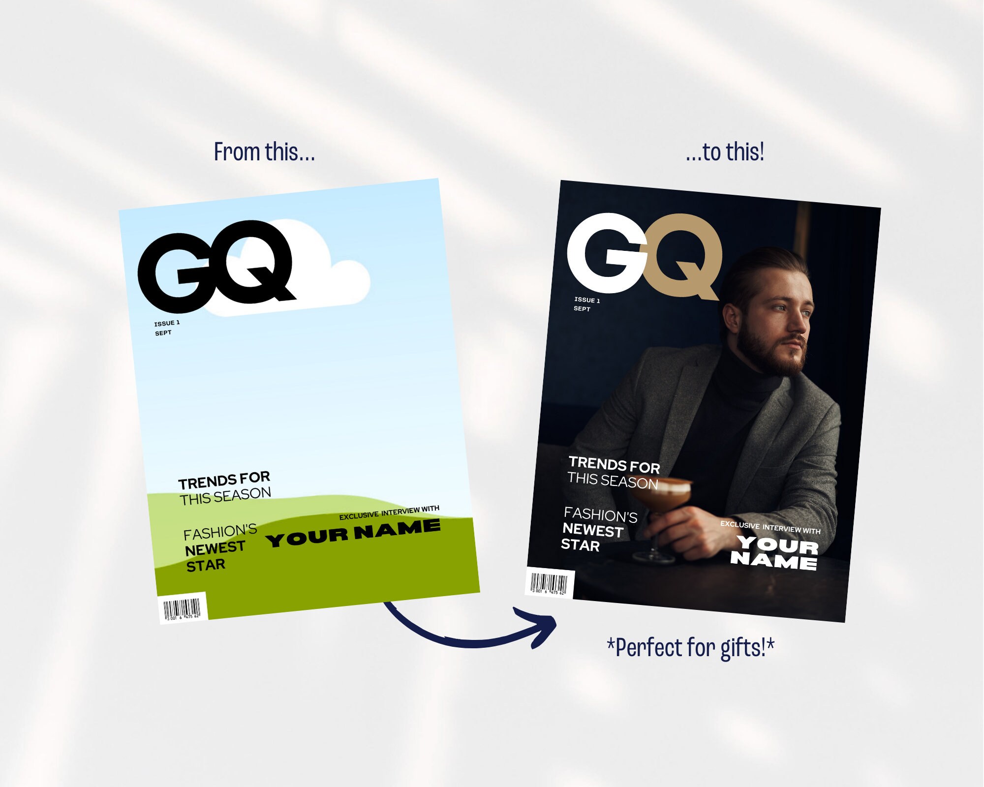 Men’s Fashion Cover Template – Modern Editorial Canva Design - Etsy