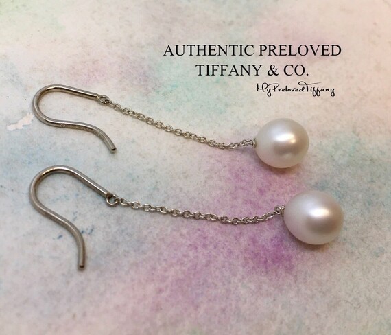 Tiffany pearl drop earrings store