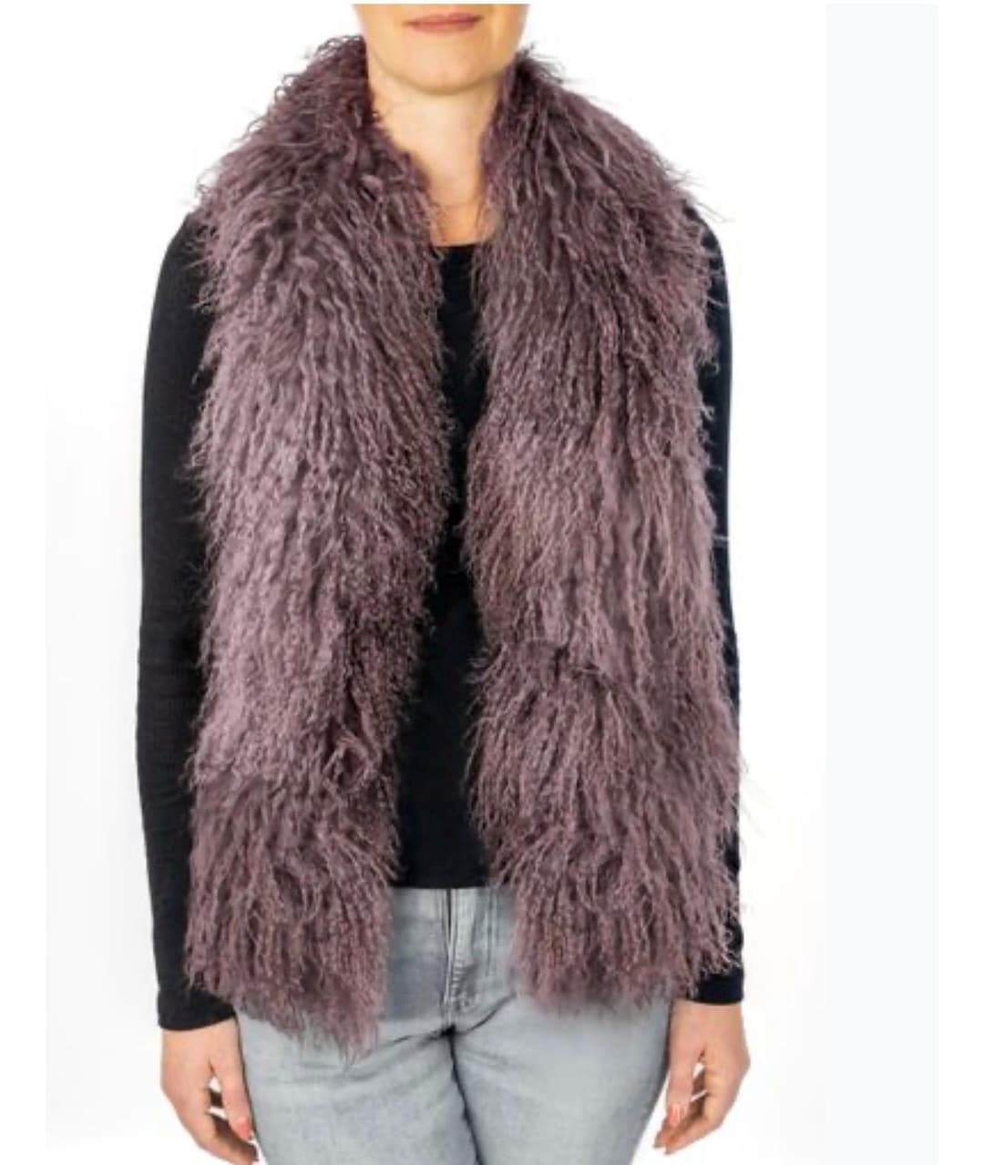 Fur Scarf Lambskin Scarf Stole Design BOA From Tibetan Lamb Women's ...