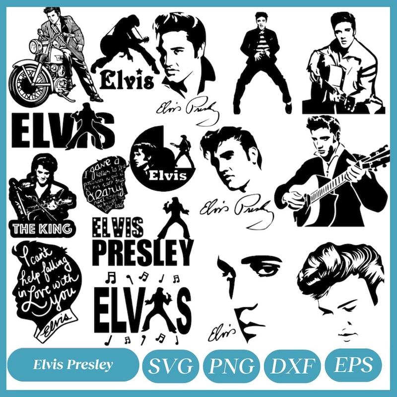 Elvis Presley Svg - Etsy