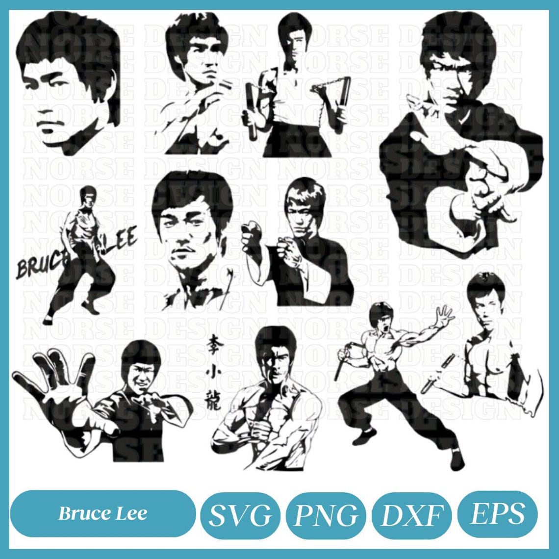 Bruce Lee Svg Png File, Bruce Lee Silhouette, Kung Fu Svg, Bruce Lee ...