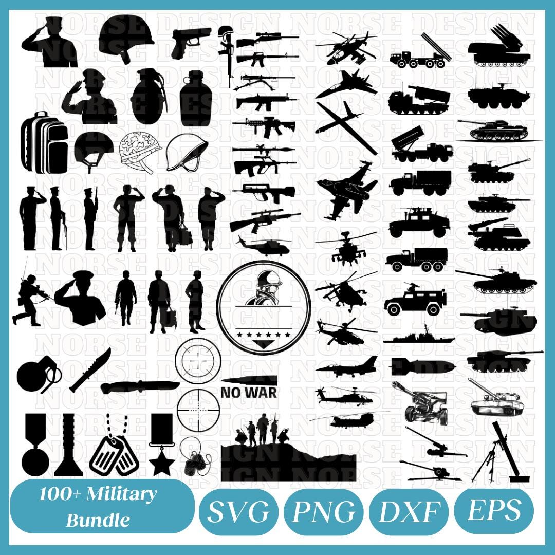 Military Svg Bundle, Military Png, Military Soldier Svg Bundle ...