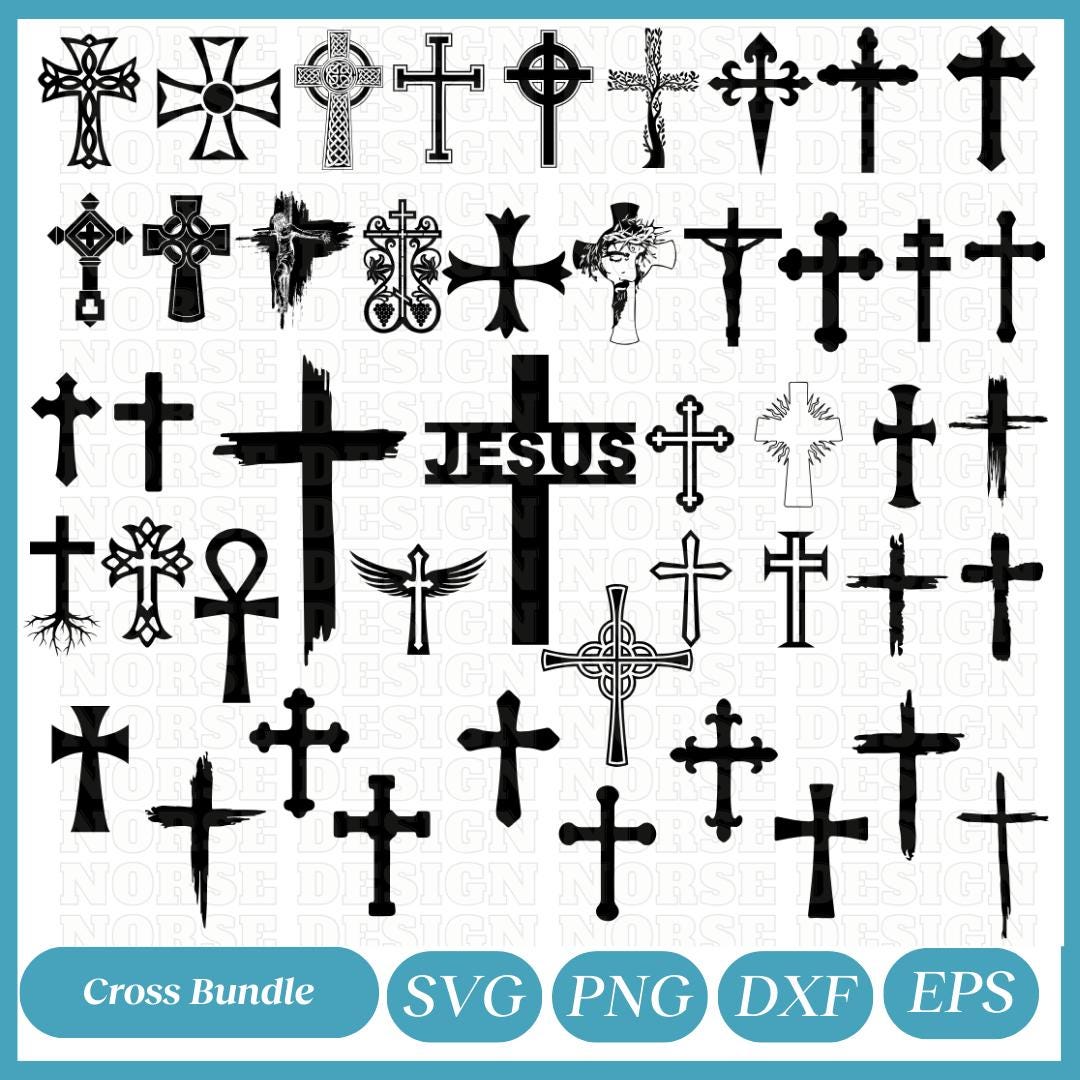 Cross SVG Bundle, Cross Bundle Png, Cross Clipart, Cross Cut File ...