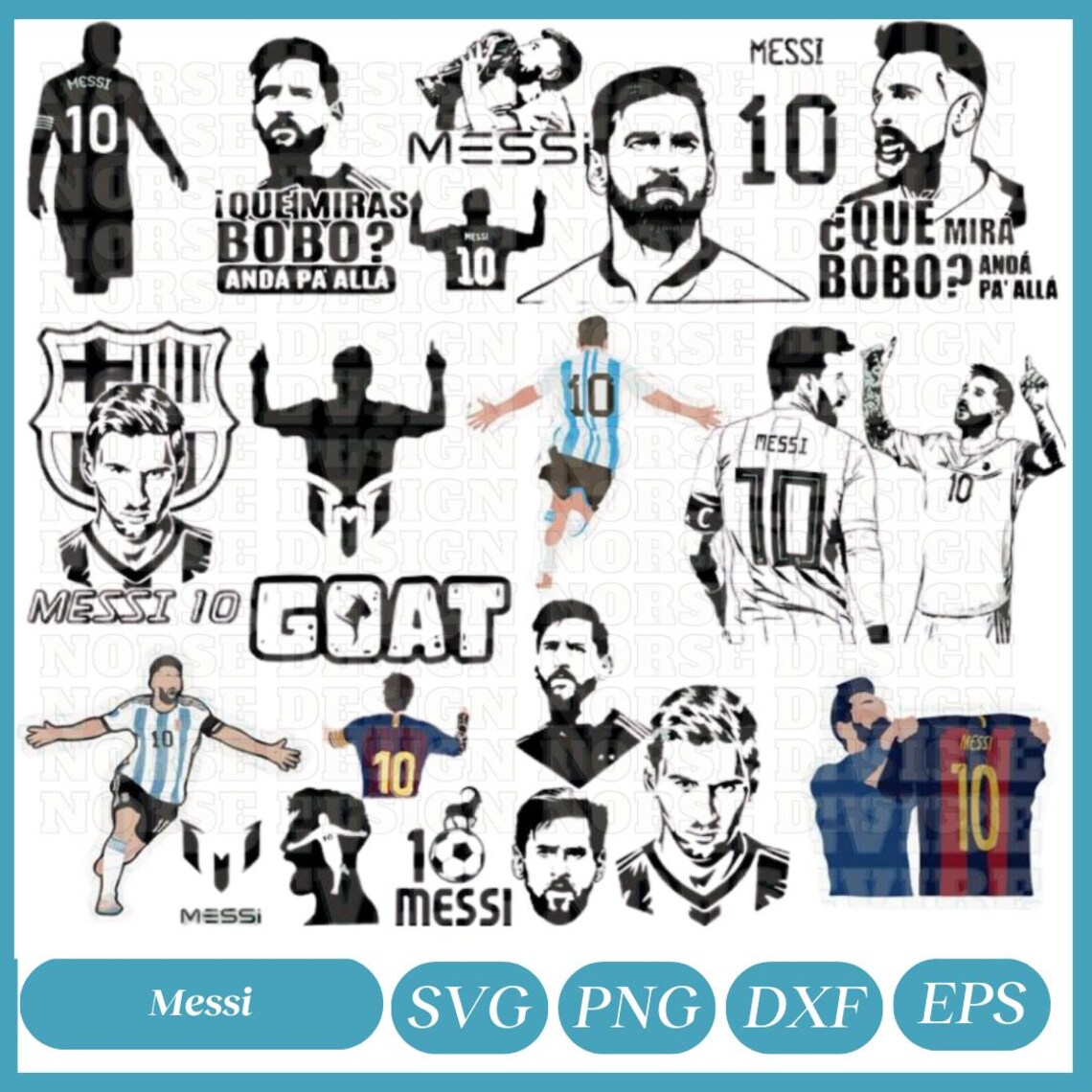 Messi Svg Png, Messi Silhouette, Messi Vector, Messi Clipart, Messi Cut ...