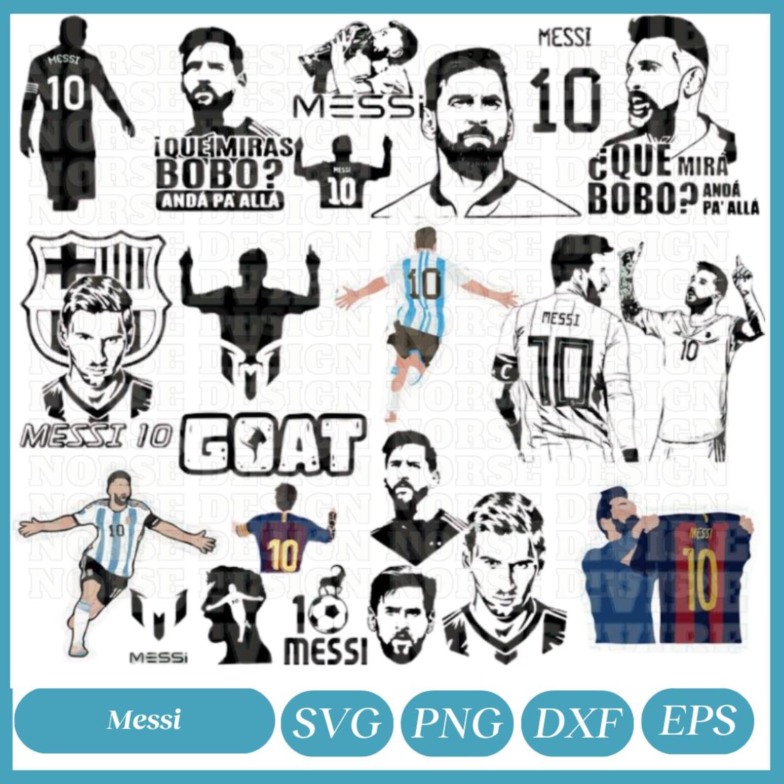 Messi Svg Png Bundle, Messi Silhouette, Messi Vector, Messi Clipart ...