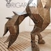 Metal Horse 1.5m Height Rivet Screw Assembling Origami Paper Craft DIY ...