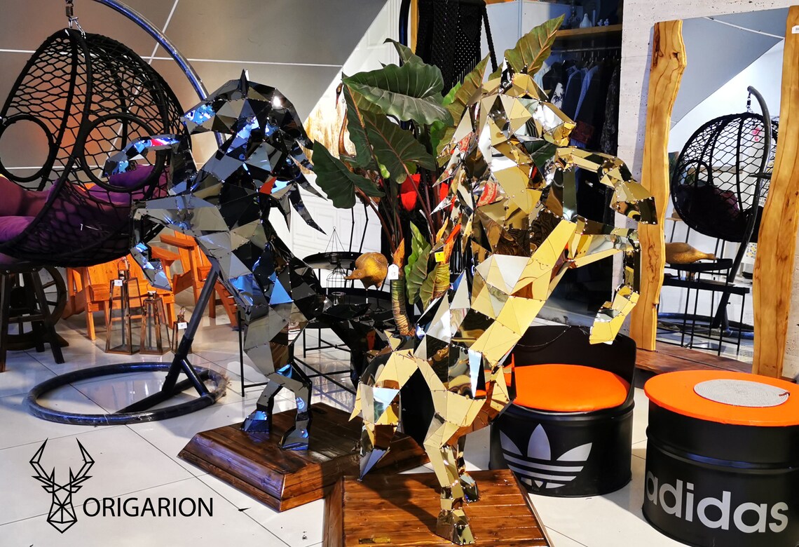 Metal Horse 1.5m Height Rivet Screw Assembling Origami Paper Craft DIY ...