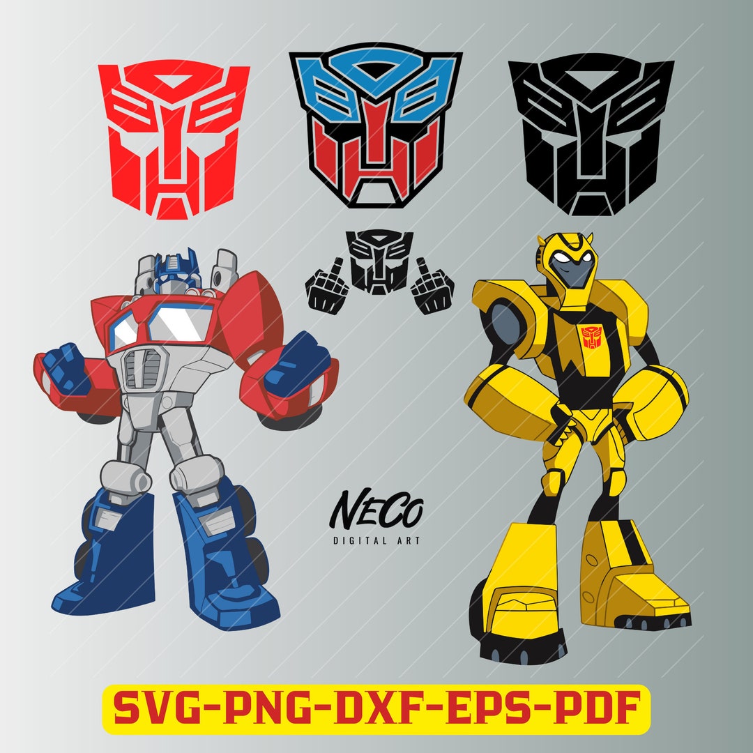 Transformers Bundle Svg,png, Dxf,pdf,eps, Vector Files, Printable ...