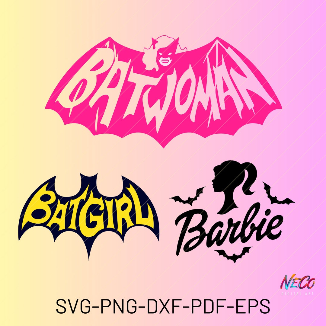 BATWOMAN-BATGIRL Svg Bundle, Female Super Heroes, Girl Power, Strong ...