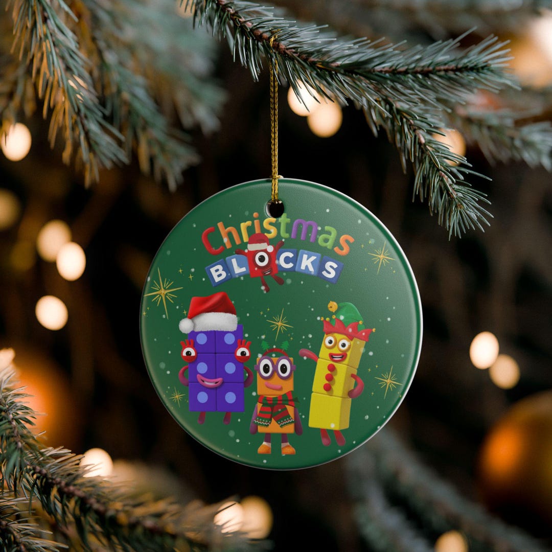 Numberblocks Ornament for Kids, Cute Number Christmas Tree Decoration ...