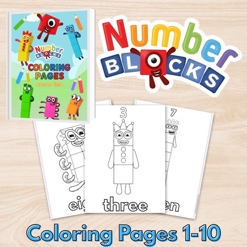 Numberblocks Stickers Print - Etsy