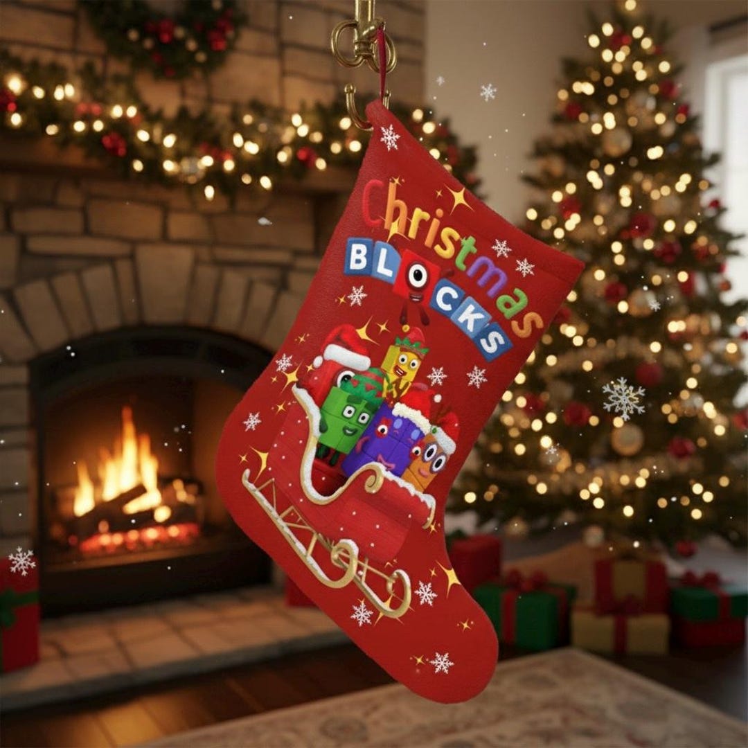 Numberblocks Christmas Stocking | Fun Math Blocks Holiday Decor for ...