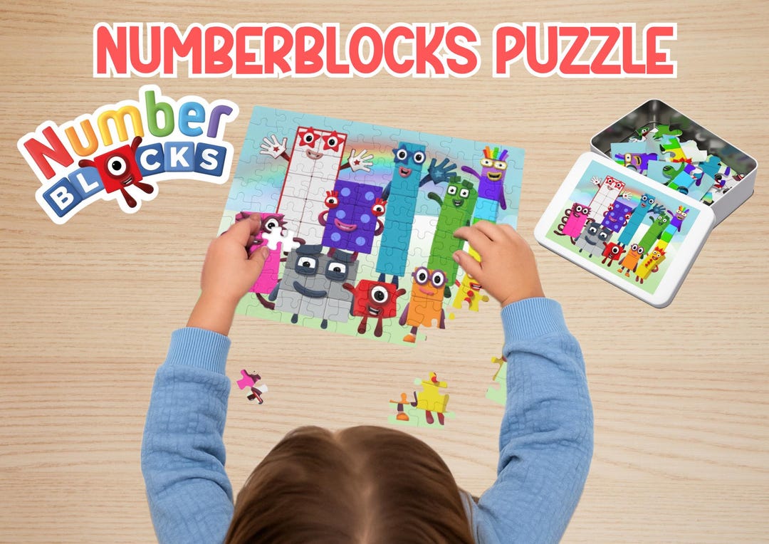Numberblocks Puzzle , Educational Toy With Tin, Kids Puzzle Game ...