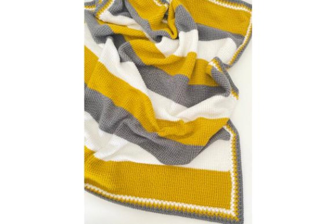 Dots and Dashes Blanket Crochet Pattern - Modern Geometric Throw Design ...