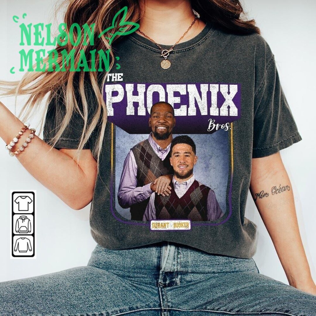 Devin Booker Kevin Durant Phoenix Basketball Shirt, the Suns Bros Funny ...